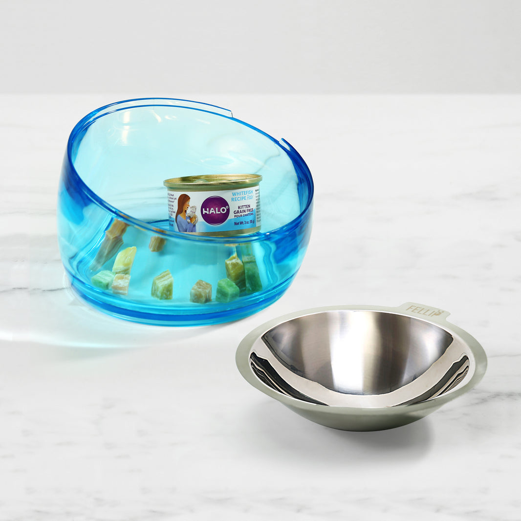 Felli Pet Oblik Cat Dog Bowl - Replacement Dish 304 Stainless Steel