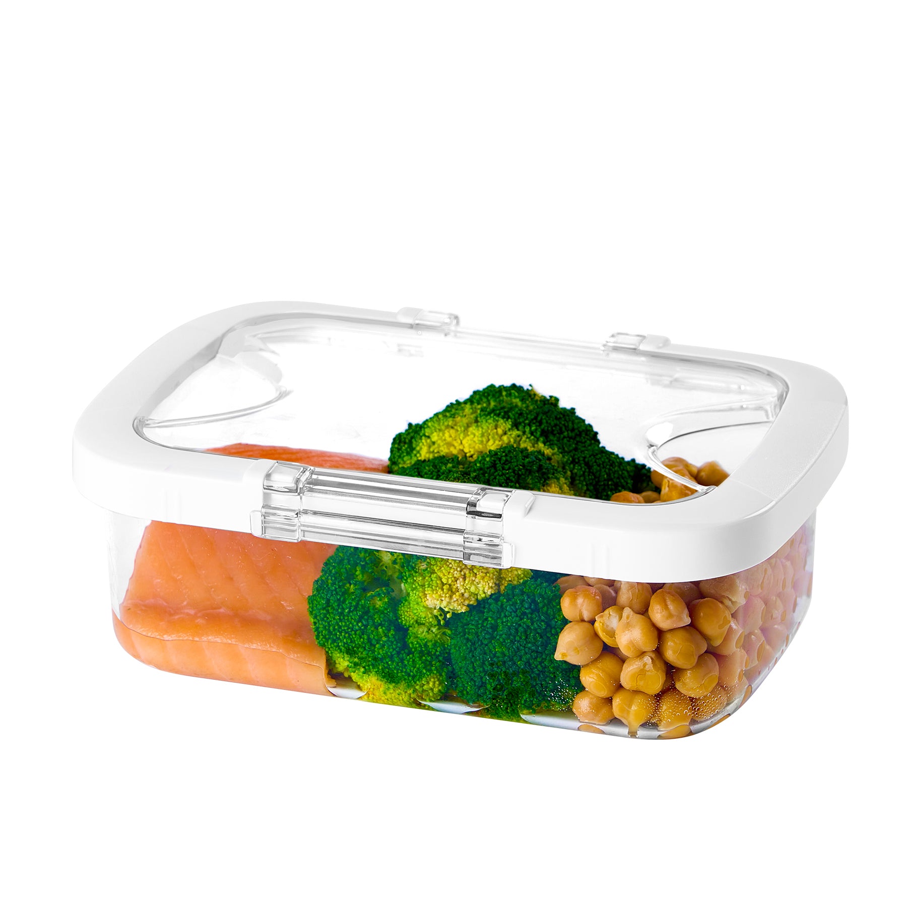 Felli Duo Loc Meal Prep Containers for Fridge Microwave - Regular 1.1L