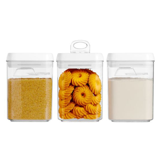 Felli Flip Tite Container - Airtight Food Canister for Kitchen Storage