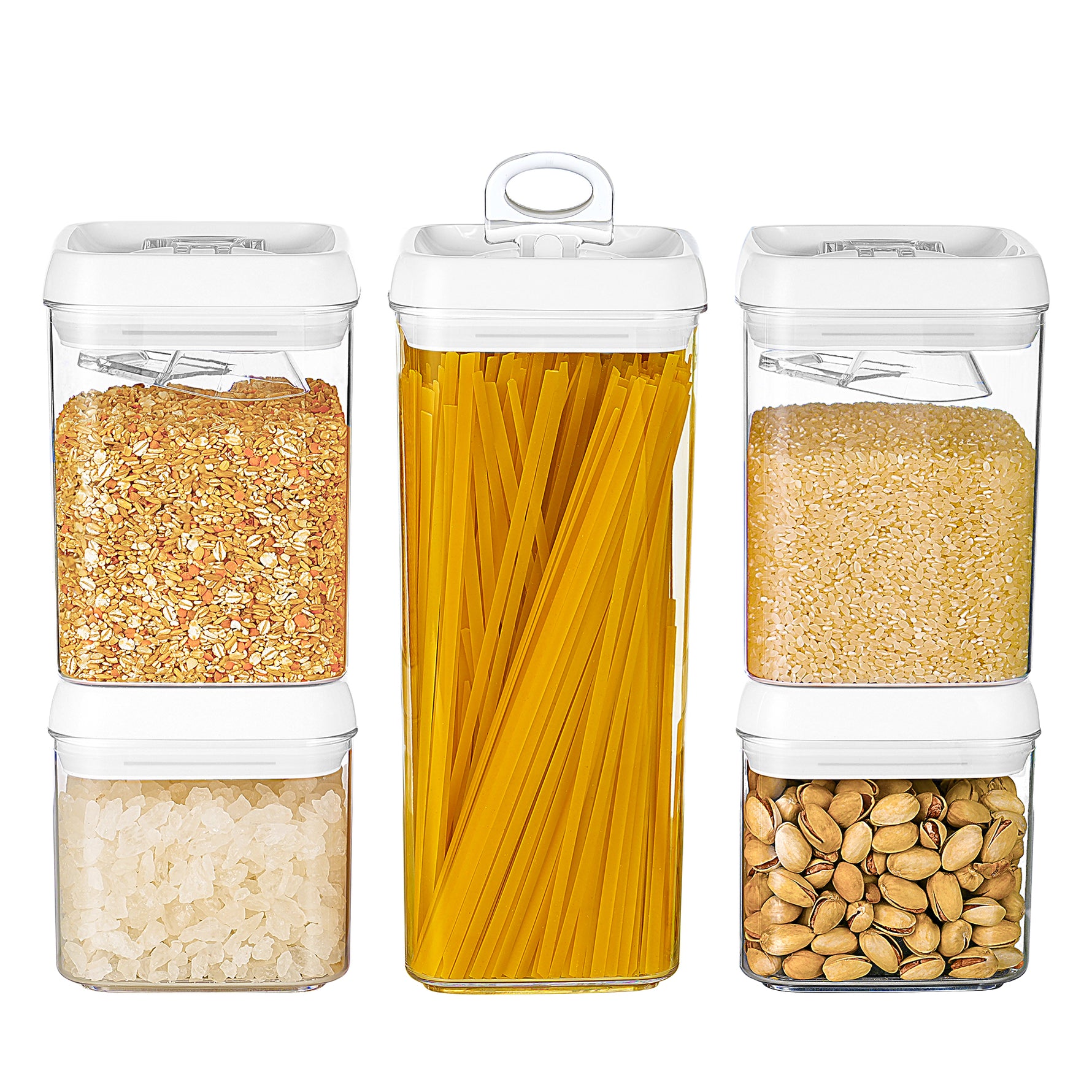 Felli Flip Tite Container - Airtight Food Canister for Kitchen Storage