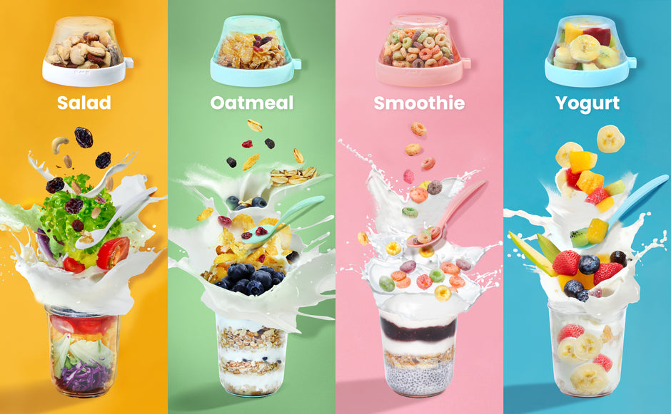 Felli On the Go Yogurt Parfait Cup - Breakfast Cereal Container To Go