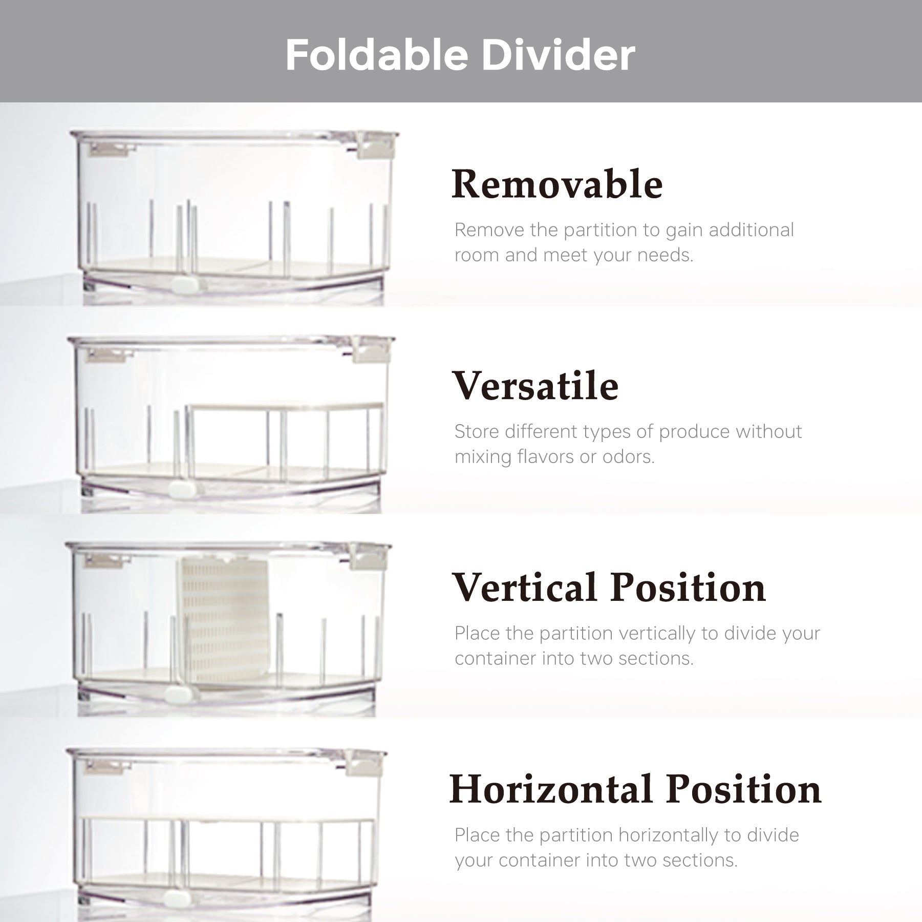 Felli Duo Fresh Produce Saver - Berry Container - Small 0.7qt / 0.7L