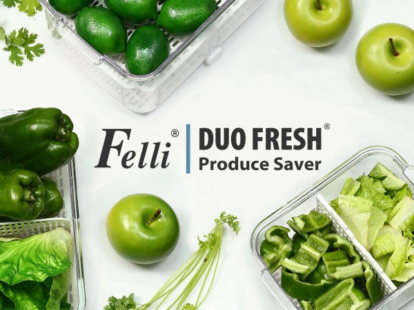 Felli Duo Fresh Produce Saver - Berry Container - Small 0.7qt / 0.7L