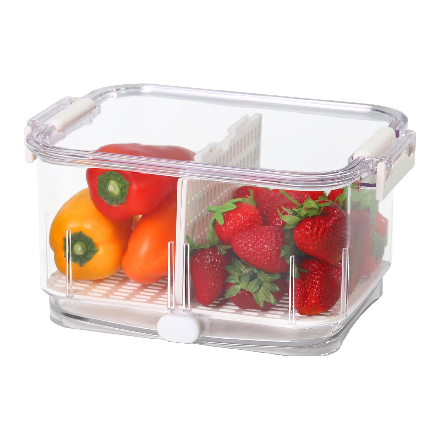 Felli Duo Fresh Longer Produce Saver for Fridge Storage Container Set