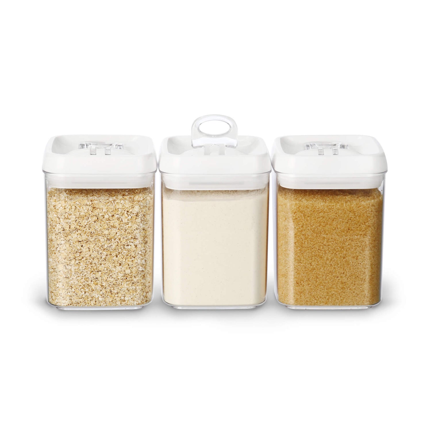 Felli Flip Tite Storage Container - 5" Large-M 3pk Set 1.8Qt / 1.7L