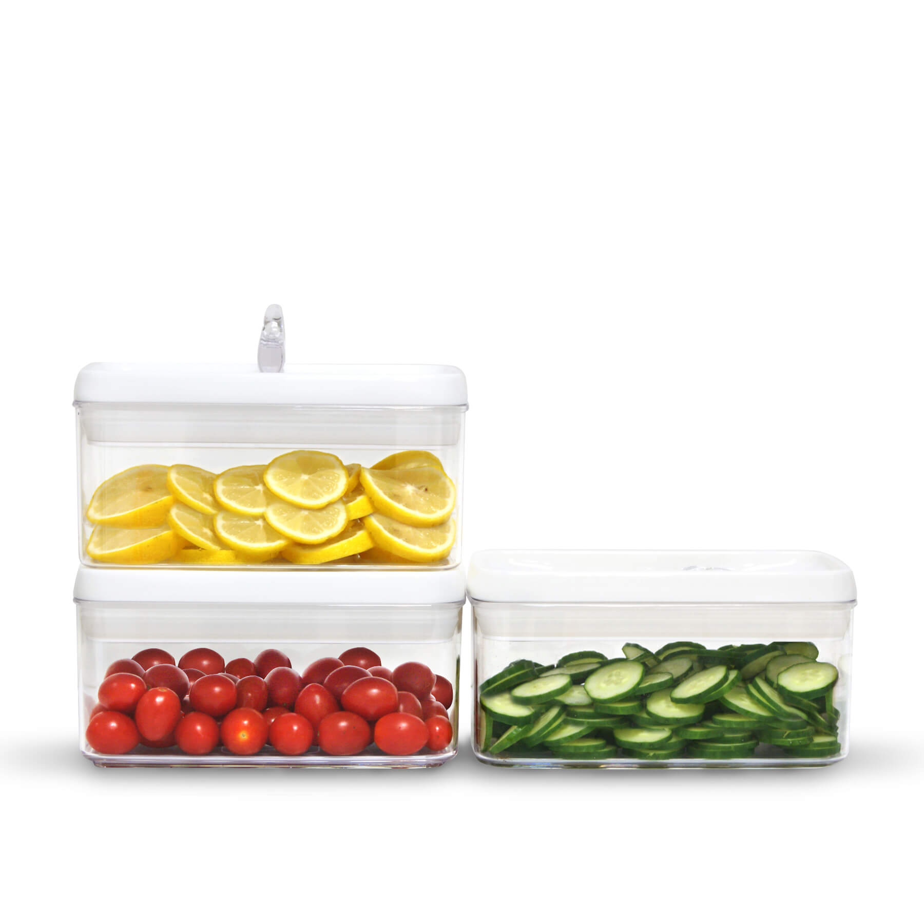 Felli Flip Tite Storage Container - Rectangular-S 3pk Set 1.1QT / 1.0L