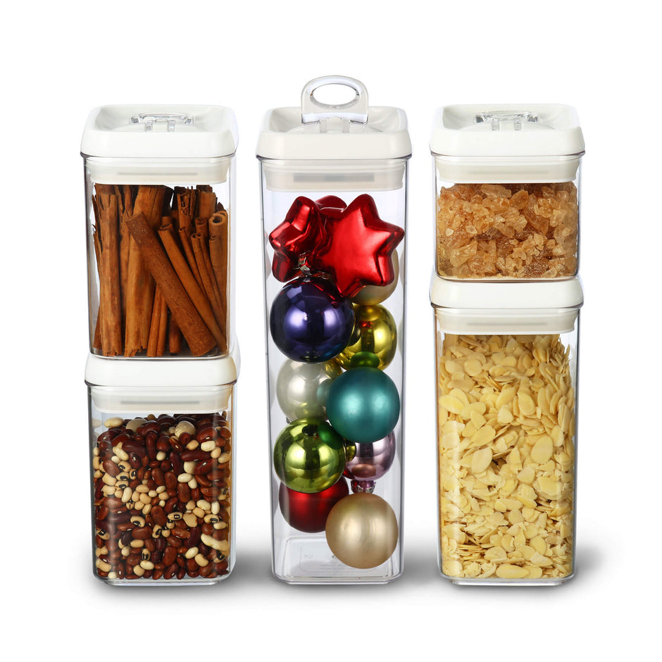 Felli Flip Tite Container - Airtight Food Canister for Kitchen Storage